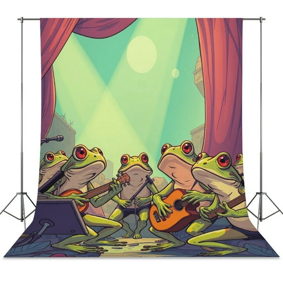 Frog Concert Decorations BackdropPortrait Photography Background ...