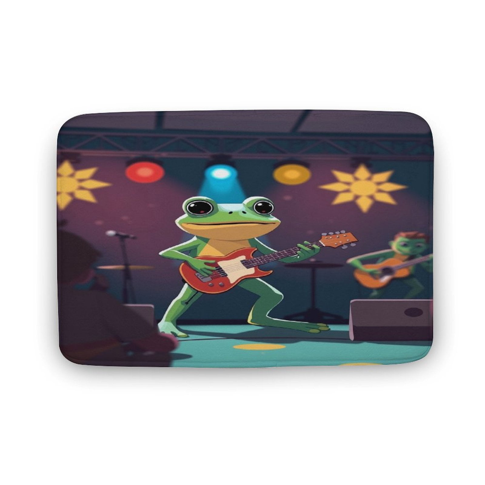 Frog Concert Decorative Anti-slip Absorb Water Bath Carpet Bathroom ...