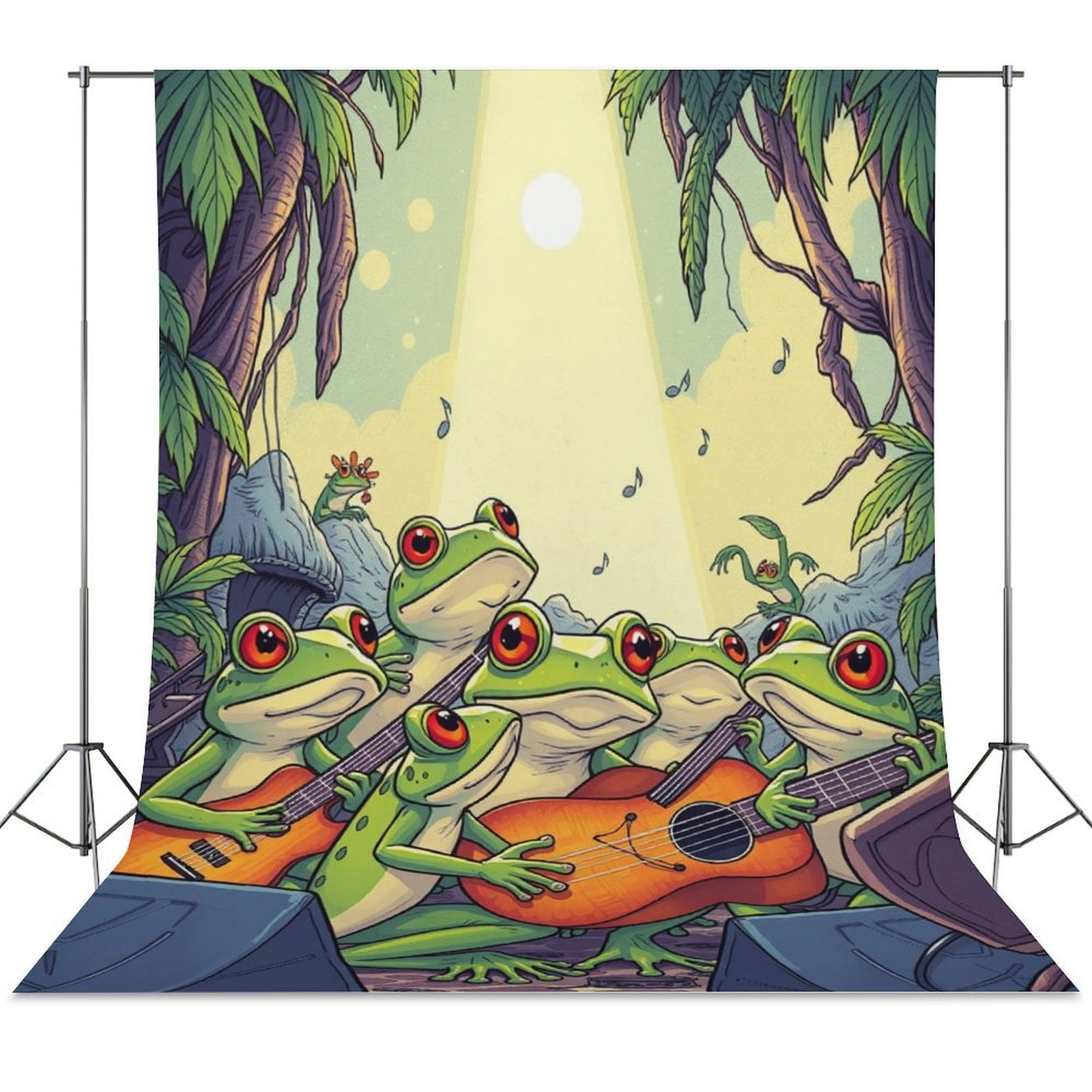 Frog Concert Party Backdrop Birthday Decoration Backgrounds for ...
