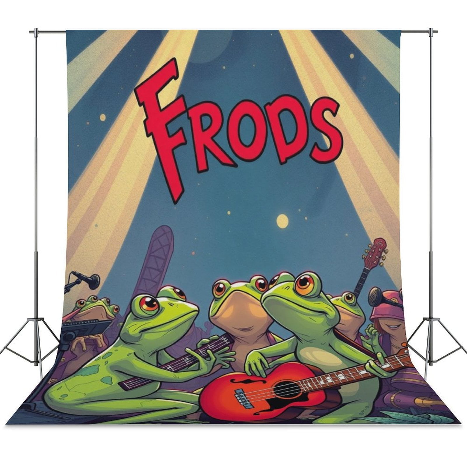Frog Concert Party Backdrop Birthday Decoration Backgrounds for ...
