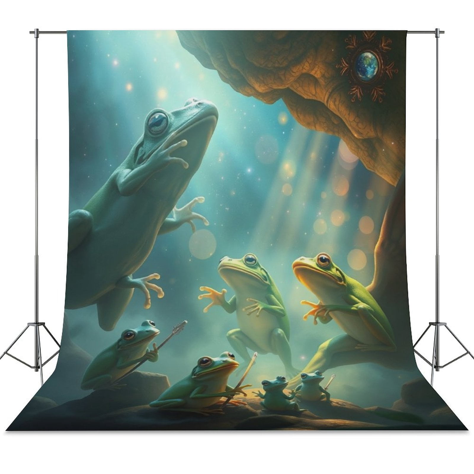 Frog Concert Party Backdrop Birthday Decoration Backgrounds for ...