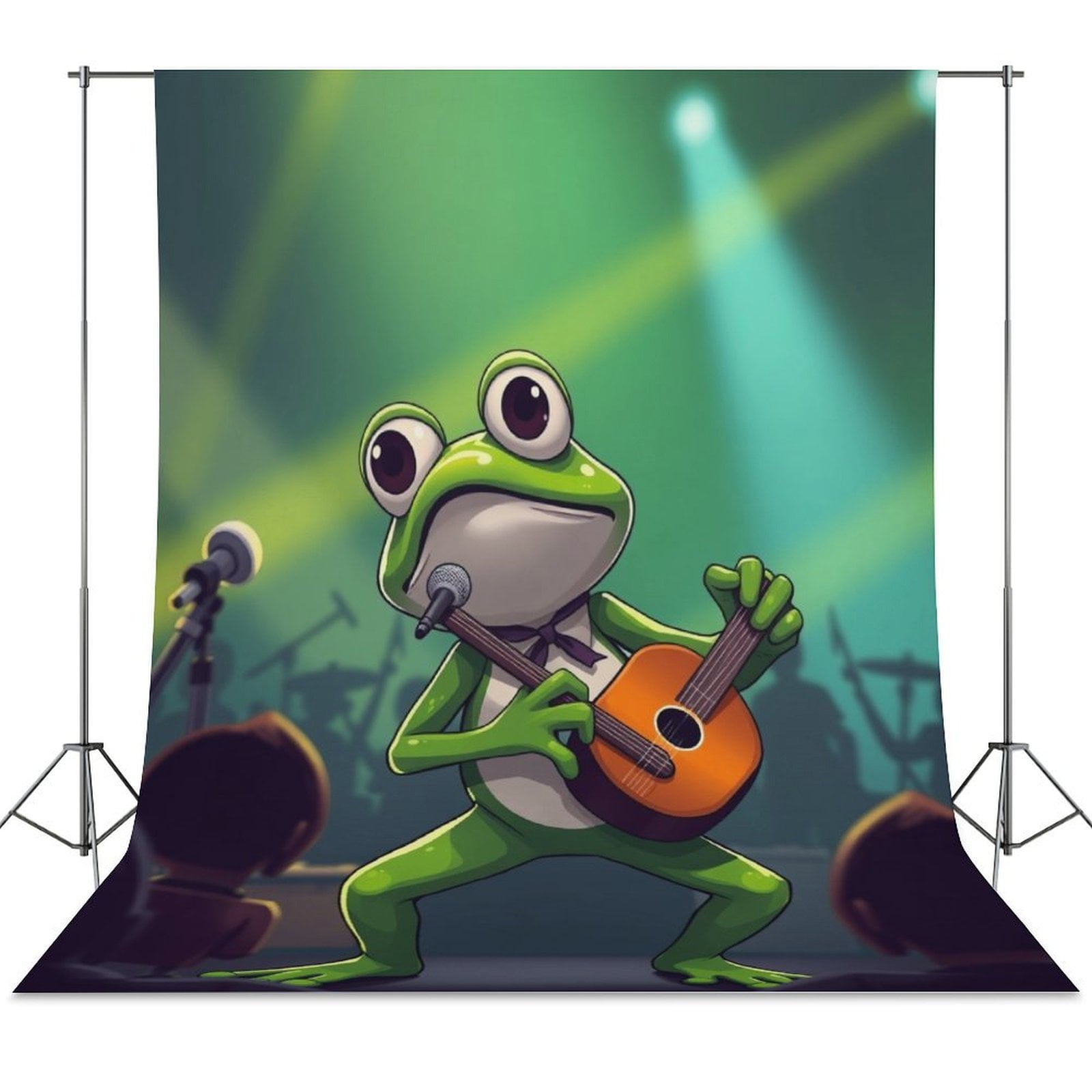 Frog Concert Party Backdrop Birthday Decoration Backgrounds for ...