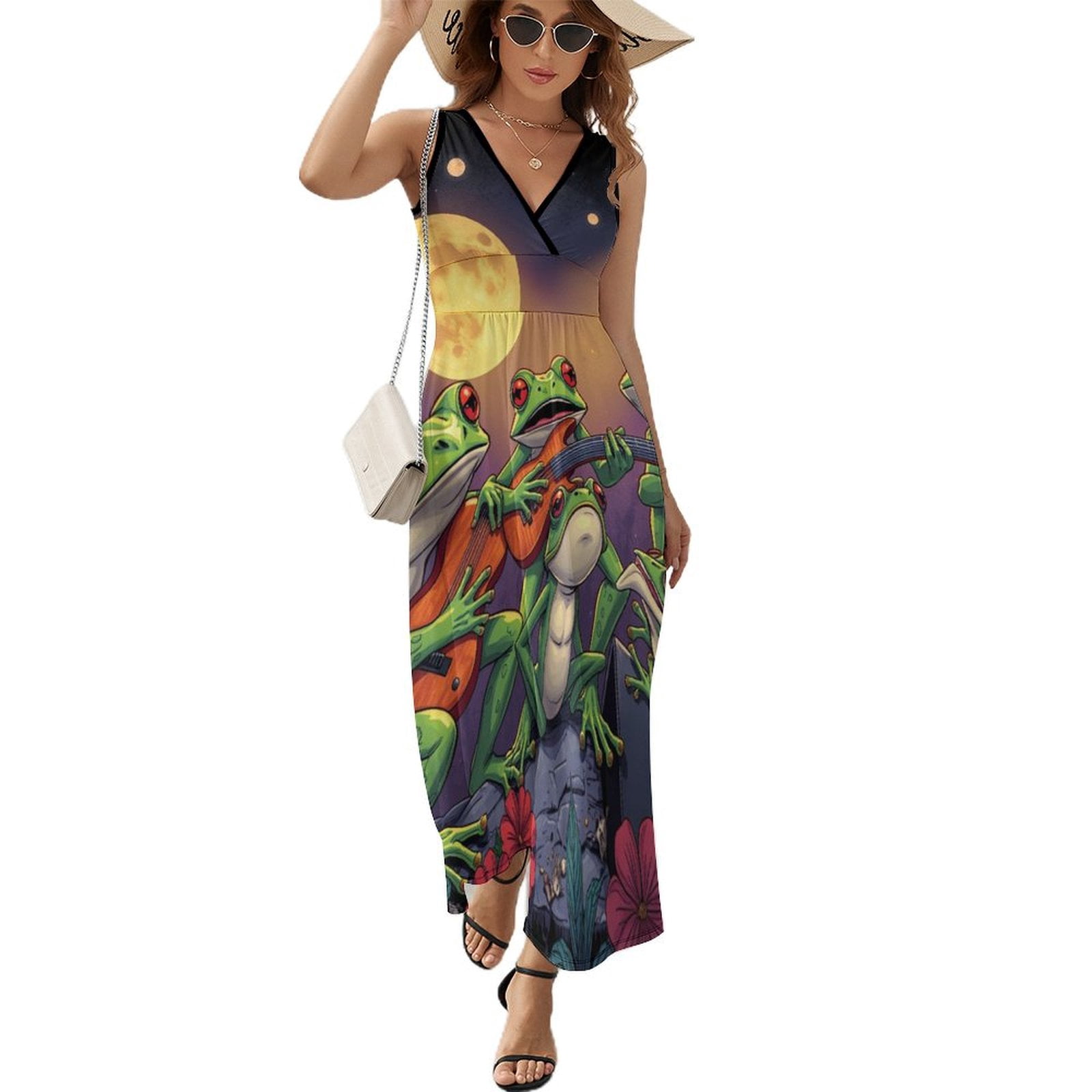 Frog Concert Sleeveless Luxury Evening Dress For Women Party Dress ...