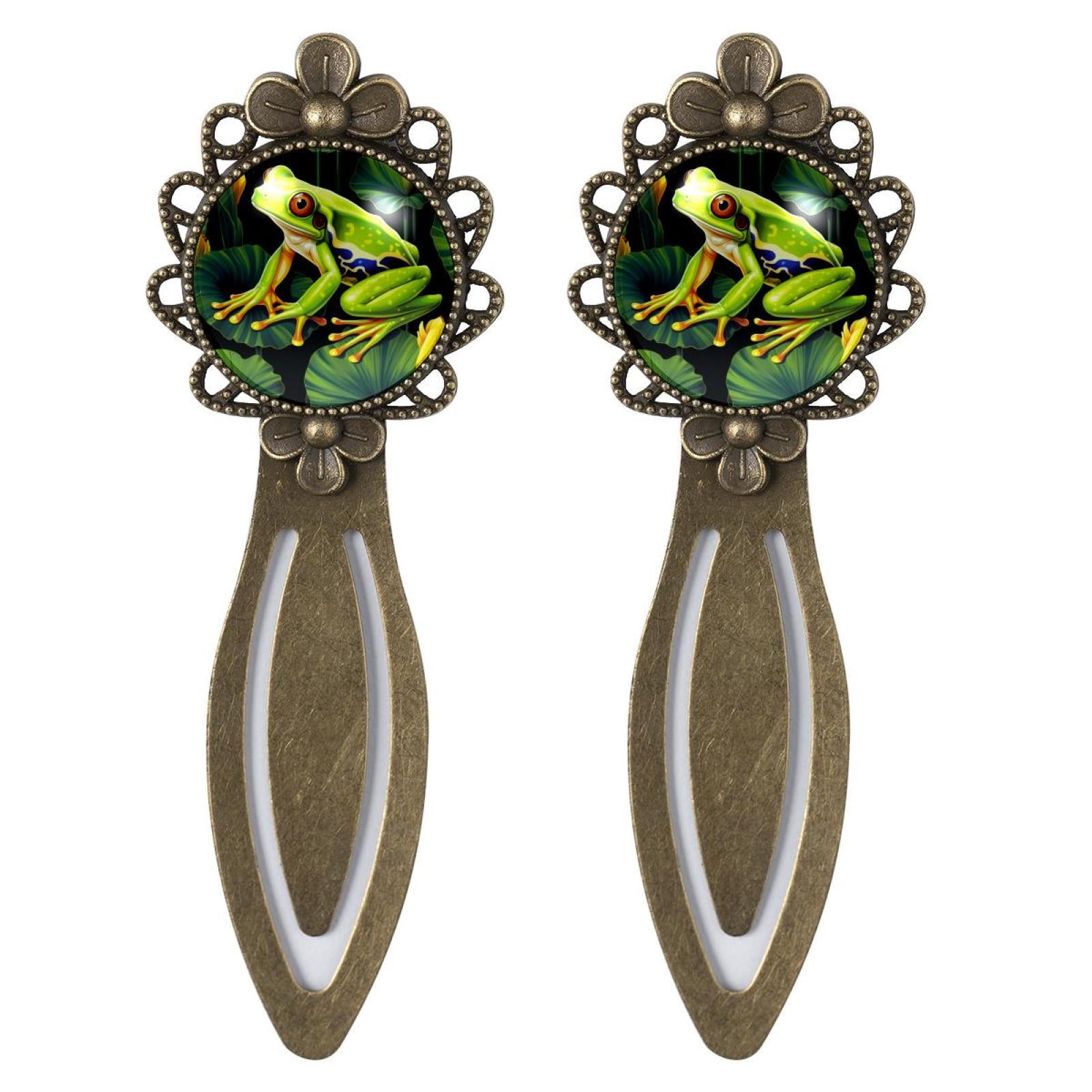 Frog Copper-Colored Lace Book Markers - Set of 2 Stainless Steel ...