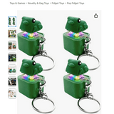 Frog Croaking Fidget Toy, Frog Croaking Keychain With Sound LED lights ...
