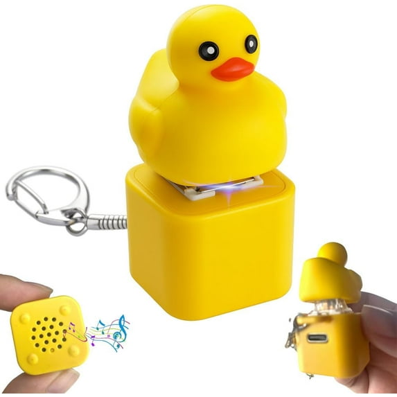 Frog Croaking Keychain with LED Lights & Sound – Rechargeable Croak or ...