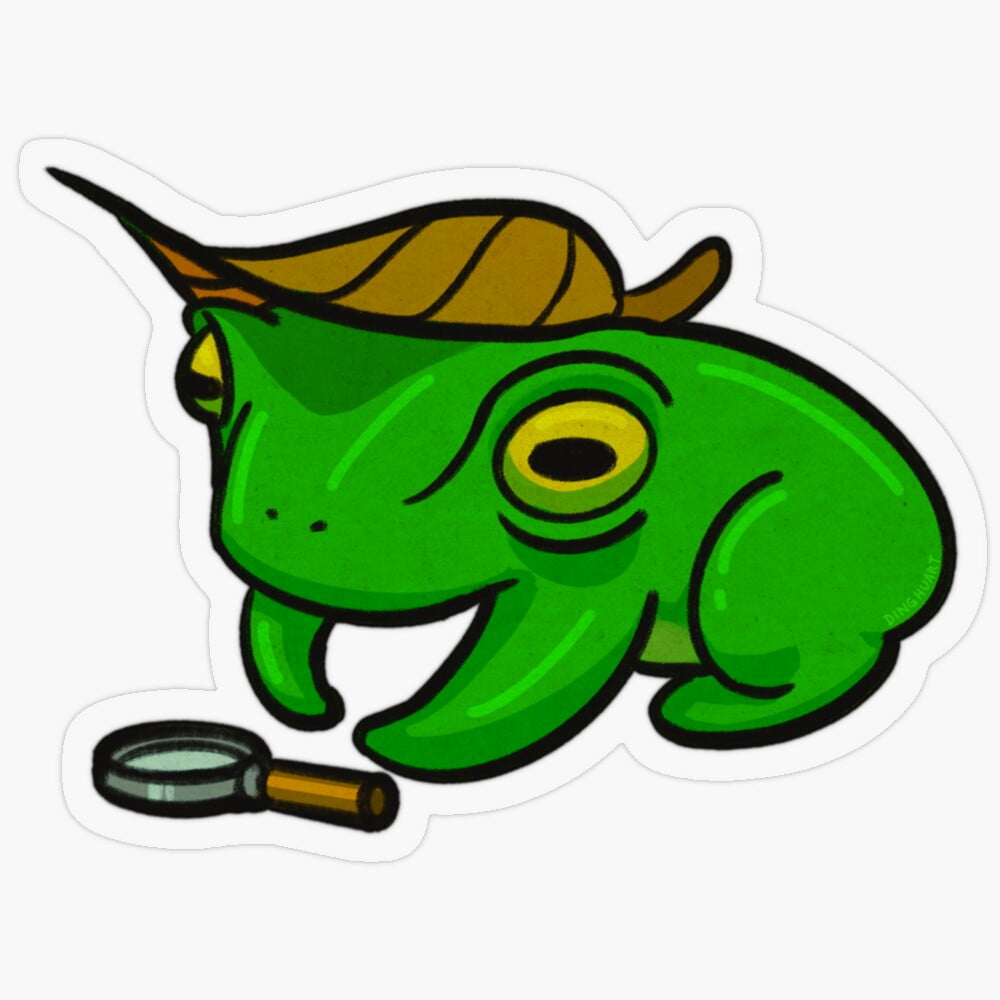 Frog Detective Transparent Stickerphone Decal Water Bottle Stickers ...