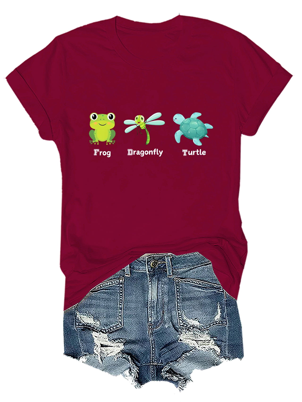 Frog Dragonfly Turtle Shirt, Frog Dragonfly Turtle TShirt, Frog ...