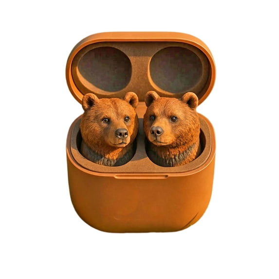 Frog Earbuds, Cute Animal Shaped Bluetooth Earbuds with Charging Case ...
