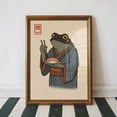 Frog Eating Sushi Japanese Art Ukiyo-e Style, Unframed Canvas - Walmart.com
