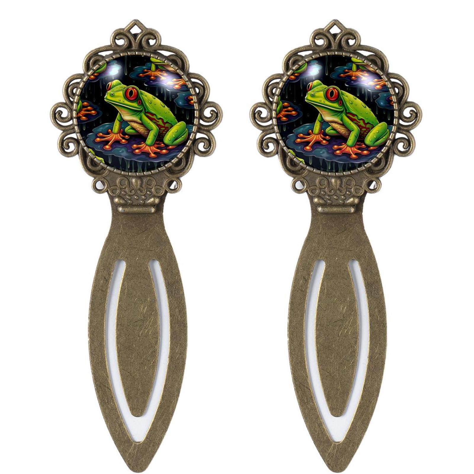 Frog Elegant Copper-Colored Lace Bookmarks - Stainless Steel Reading ...