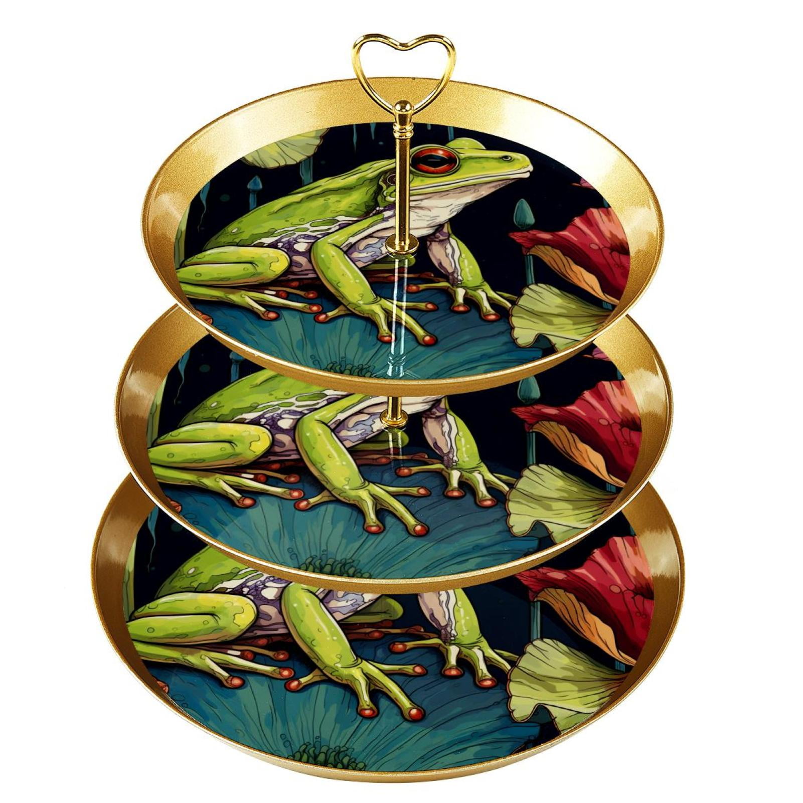 Frog Elegant Plastic Disc Earring Holder with Iron Pillars, 32cm Height ...