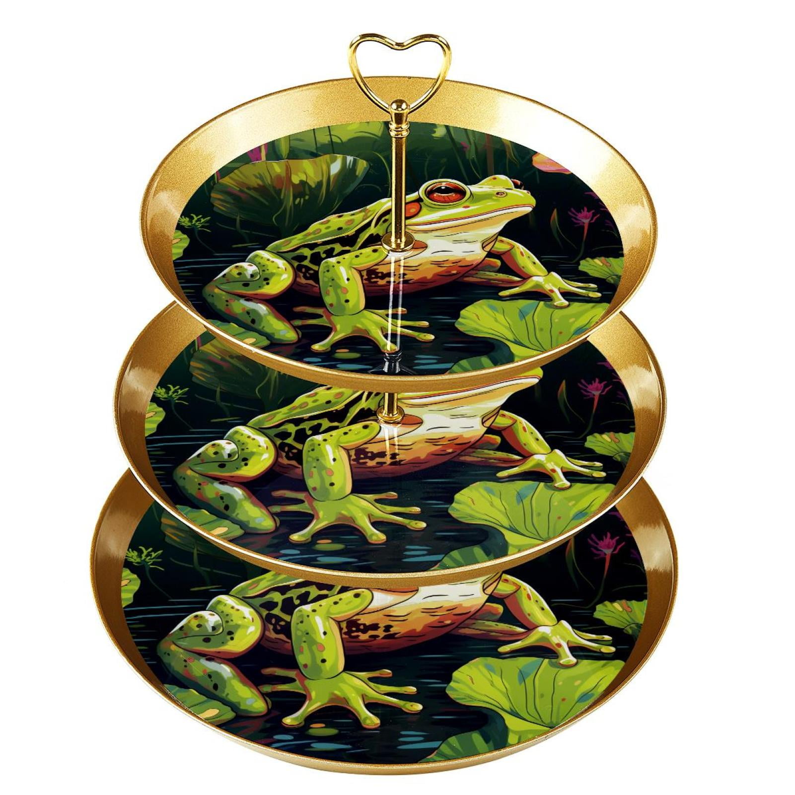 Frog Elegant Plastic Discs Earring Organizer Stand with Iron Pillars ...