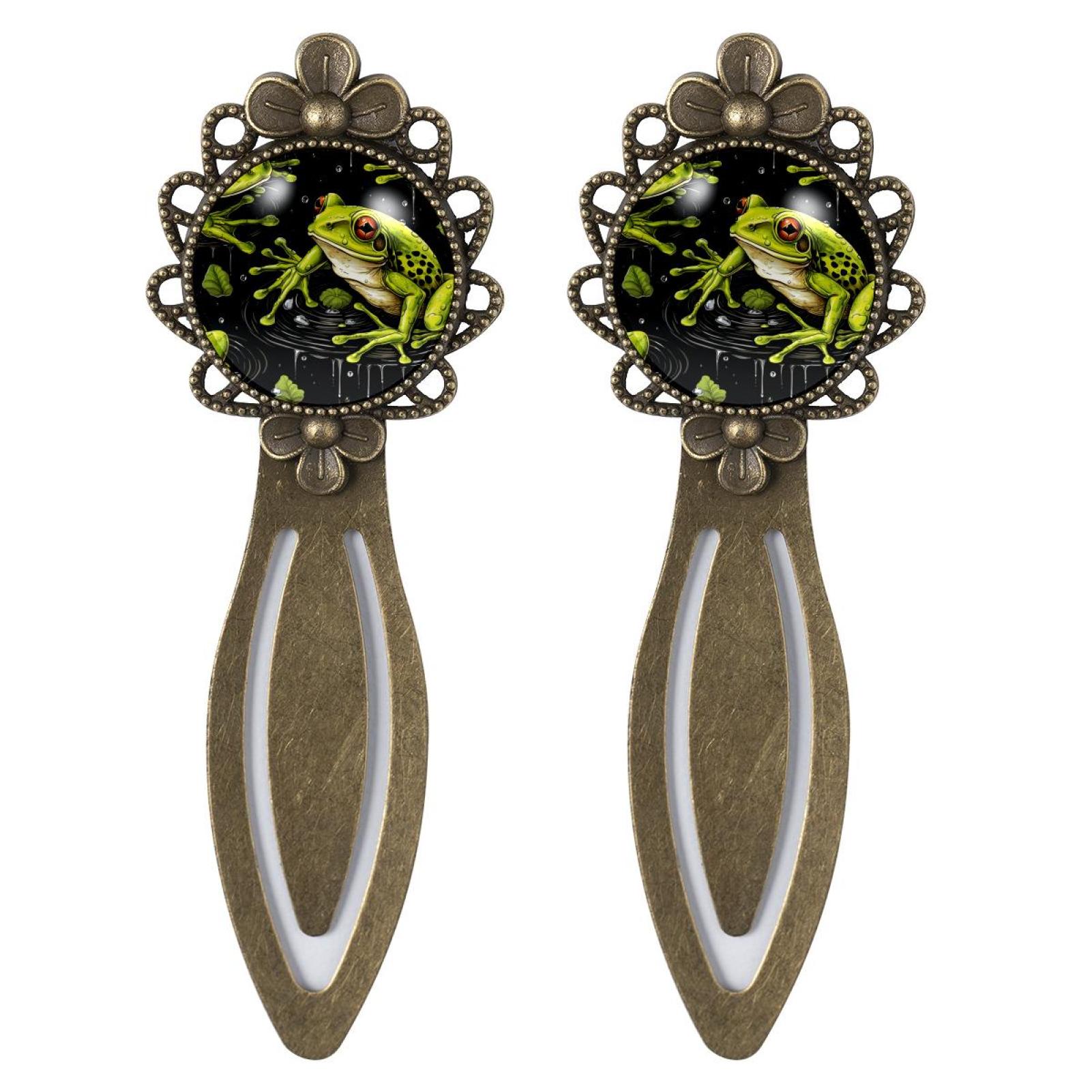 Frog Elegant Vintage Copper-Colored Lace Bookmarks - Stainless Steel ...