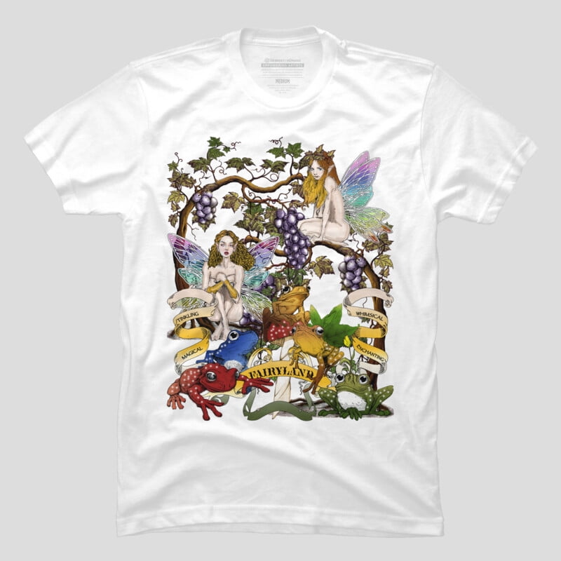 Frog Fairy Grape Tree Cottagecore Aesthetic T-shirt M2984407, Up to ...