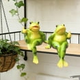 Frog Figurines， Plant Pot Huggers Mini Frog Statue Garden Decor， Frog ...