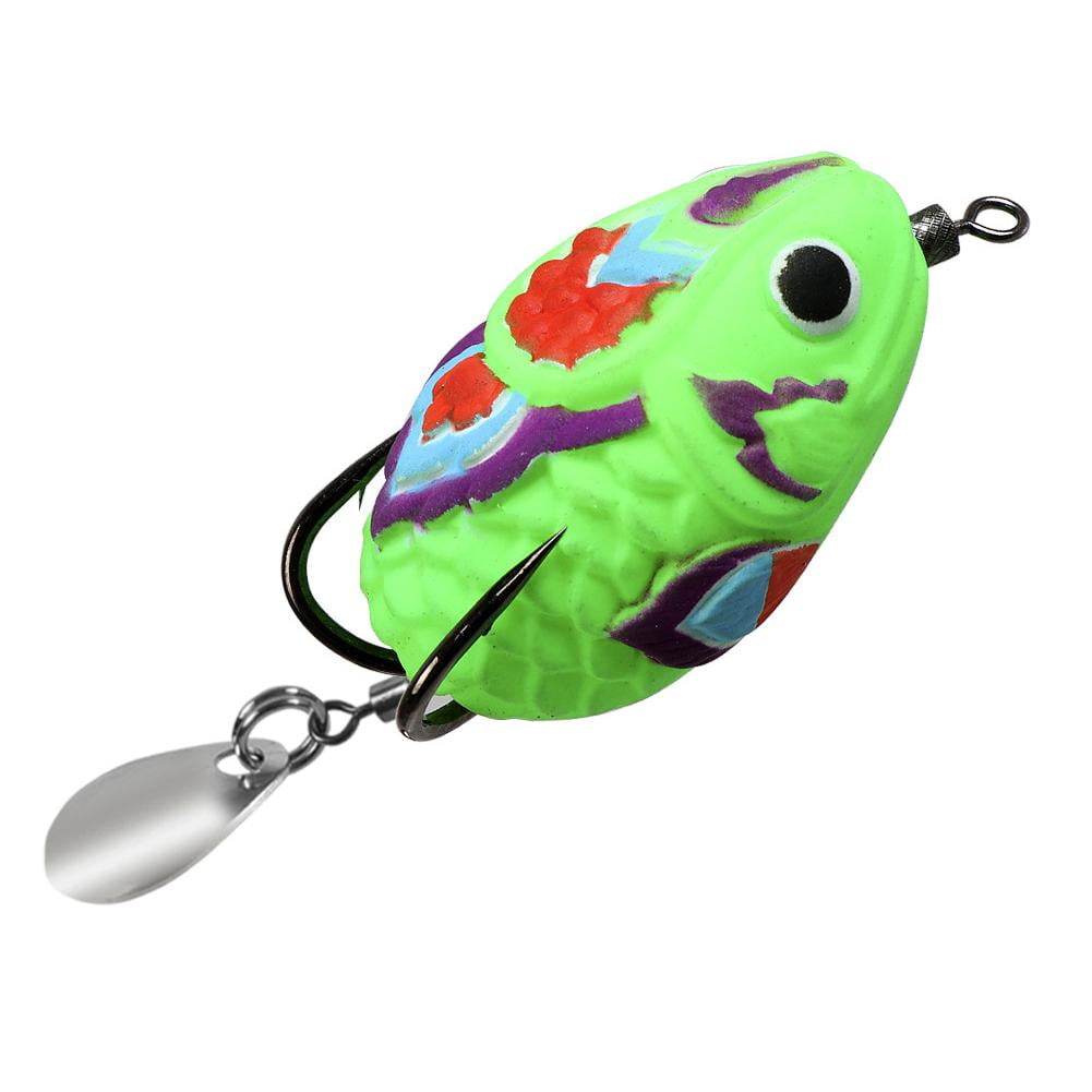 Frog Fishing Lures 4.5CM Silicone Bait Water Soft Plastic Frog Bait B ...