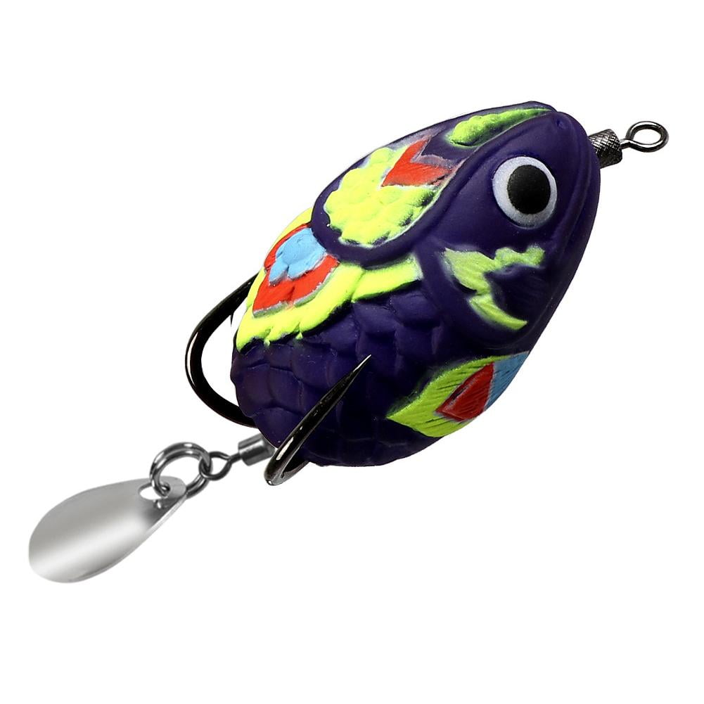 Frog Fishing Lures 4.5CM Silicone Bait Water Soft Plastic Frog Bait ...