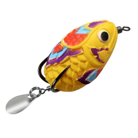 Frog Fishing Lures 4.5CM Silicone Bait Water Soft Plastic Frog Bait ...
