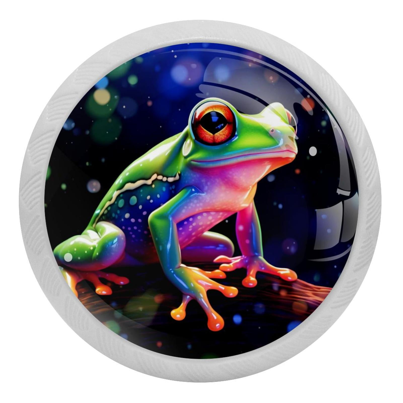 Frog Fluorescent Glow-in-the-Dark Dresser Pulls with Screws - Round 4 ...