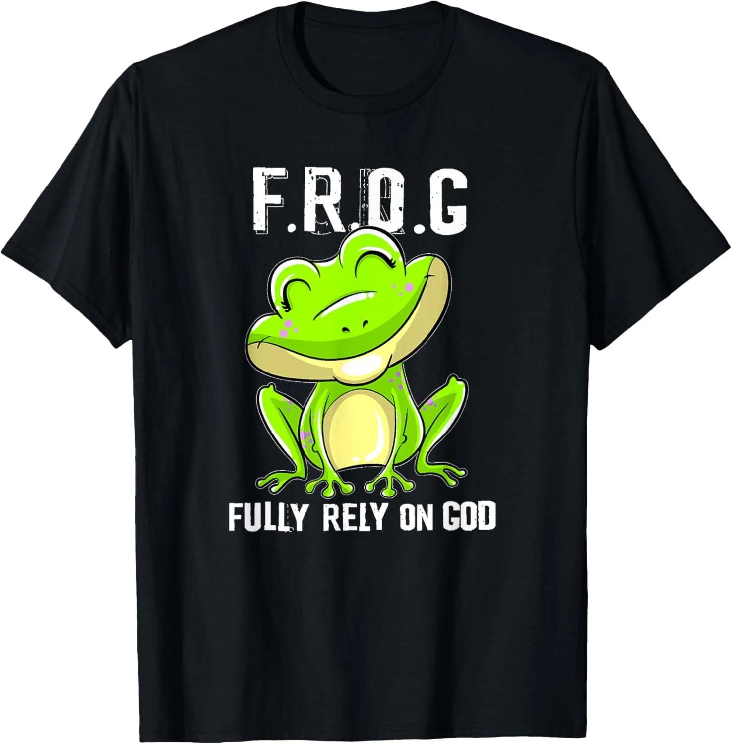 Frog Fully Rely On God Funny Definition Christian Unisex T-Shirt up to ...