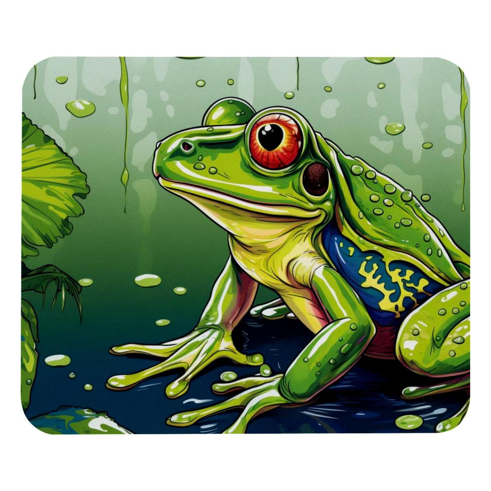Frog Gaming Mouse Pad Desk Mat Desk Pad, Non-Slip Rubber Bottom ...