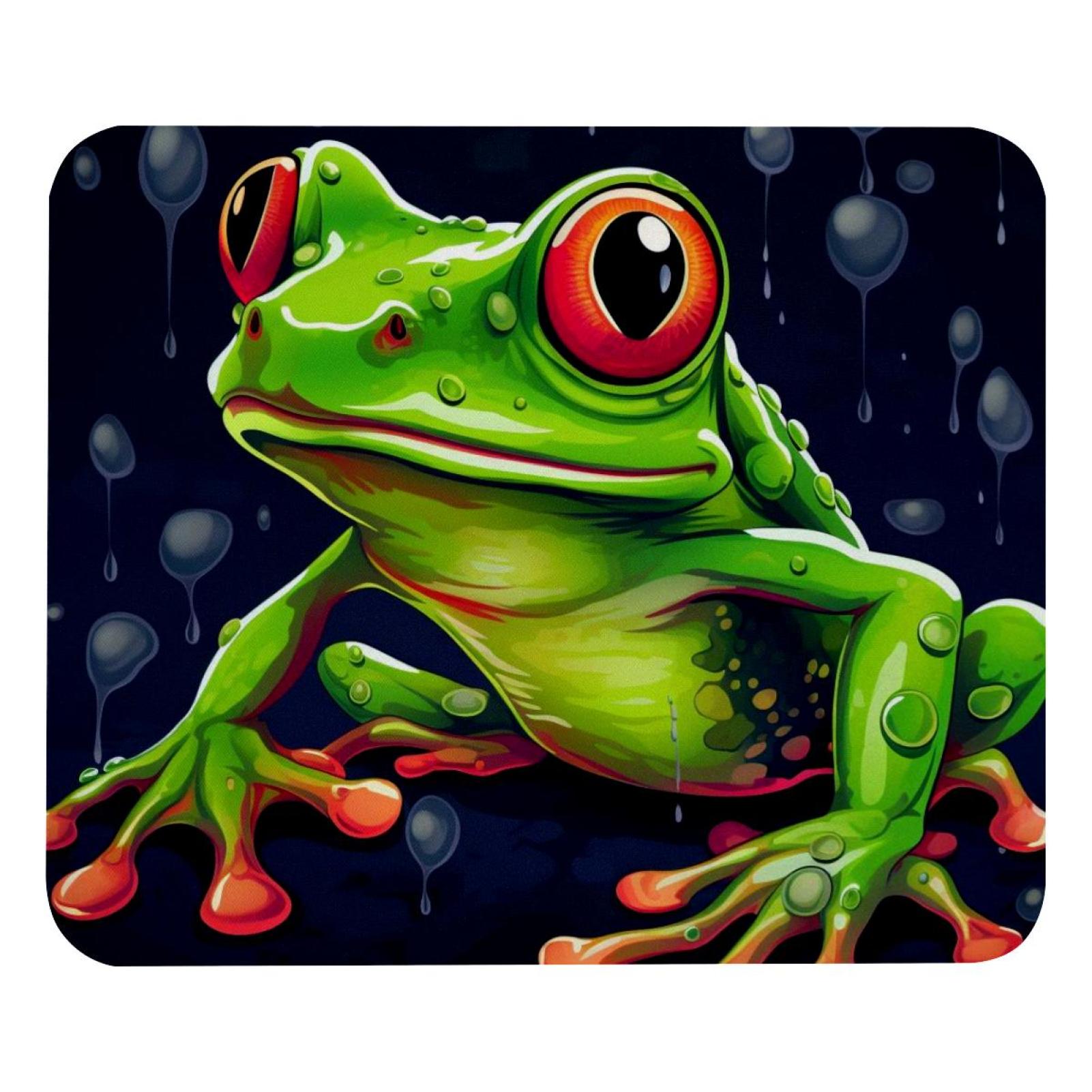 Frog Gaming Mouse Pad Desk Mat, Square 8.3x9.8 Inch Non-Slip Rubber ...