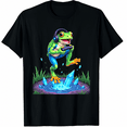 Frog Gaming Playing Video Games Graphic Black T-Shirt for Men and Women ...