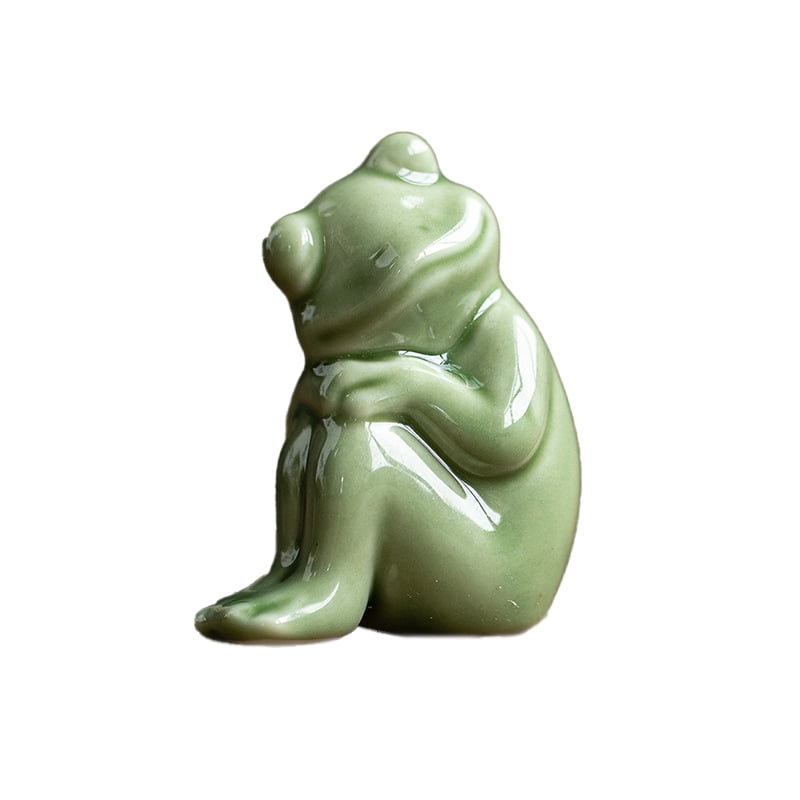Frog Garden Decor,Ceramic Frog Garden Statues Yard Decoration Outdoor ...