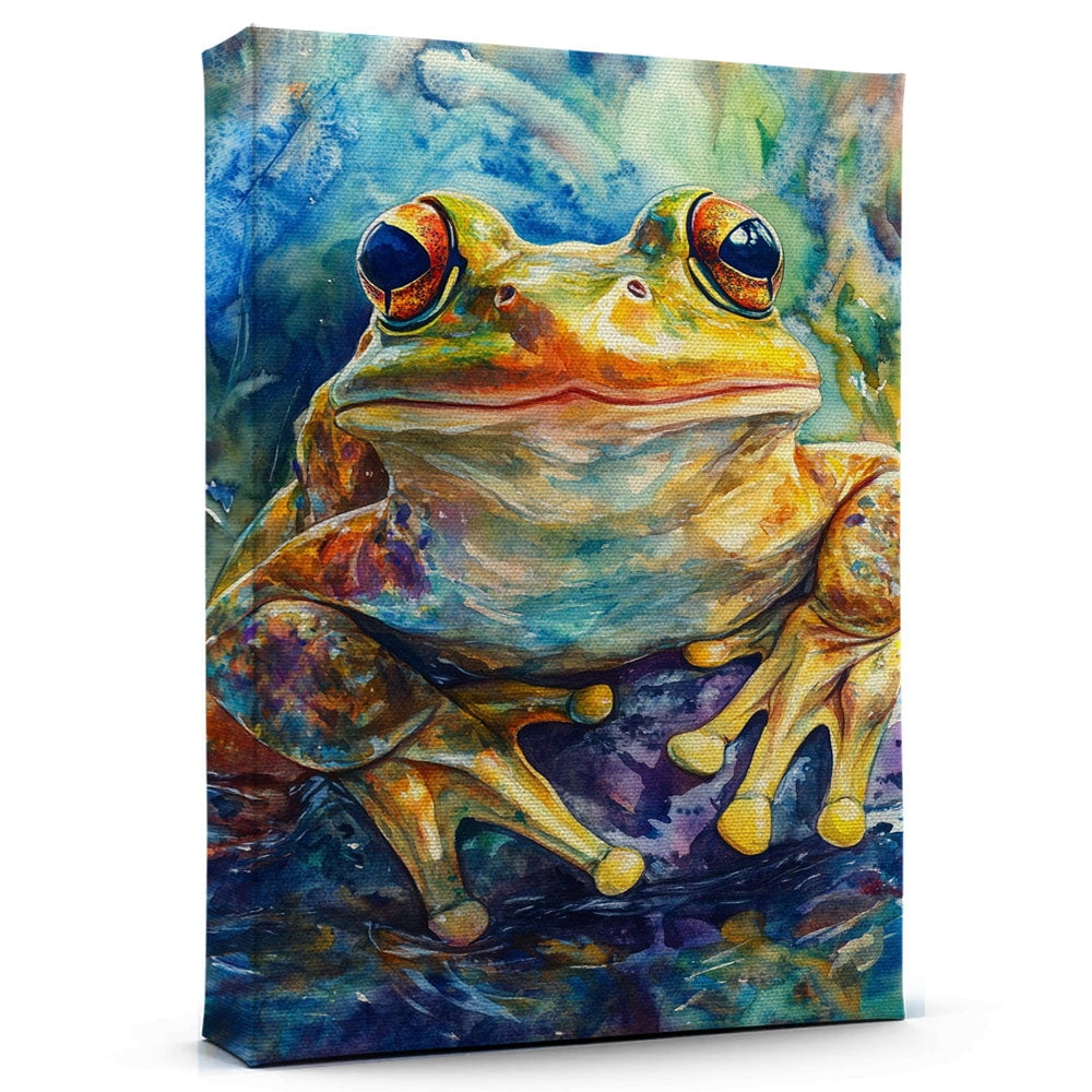 Frog Giant African Bullfrog Canvas, Colorful Frog Giant African ...