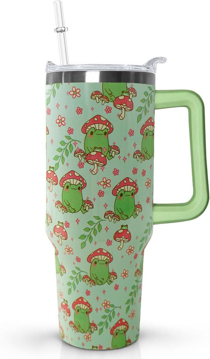Frog Gifts for Women,40 oz Frog Tumbler with Handle Lid and Straw,Cute ...
