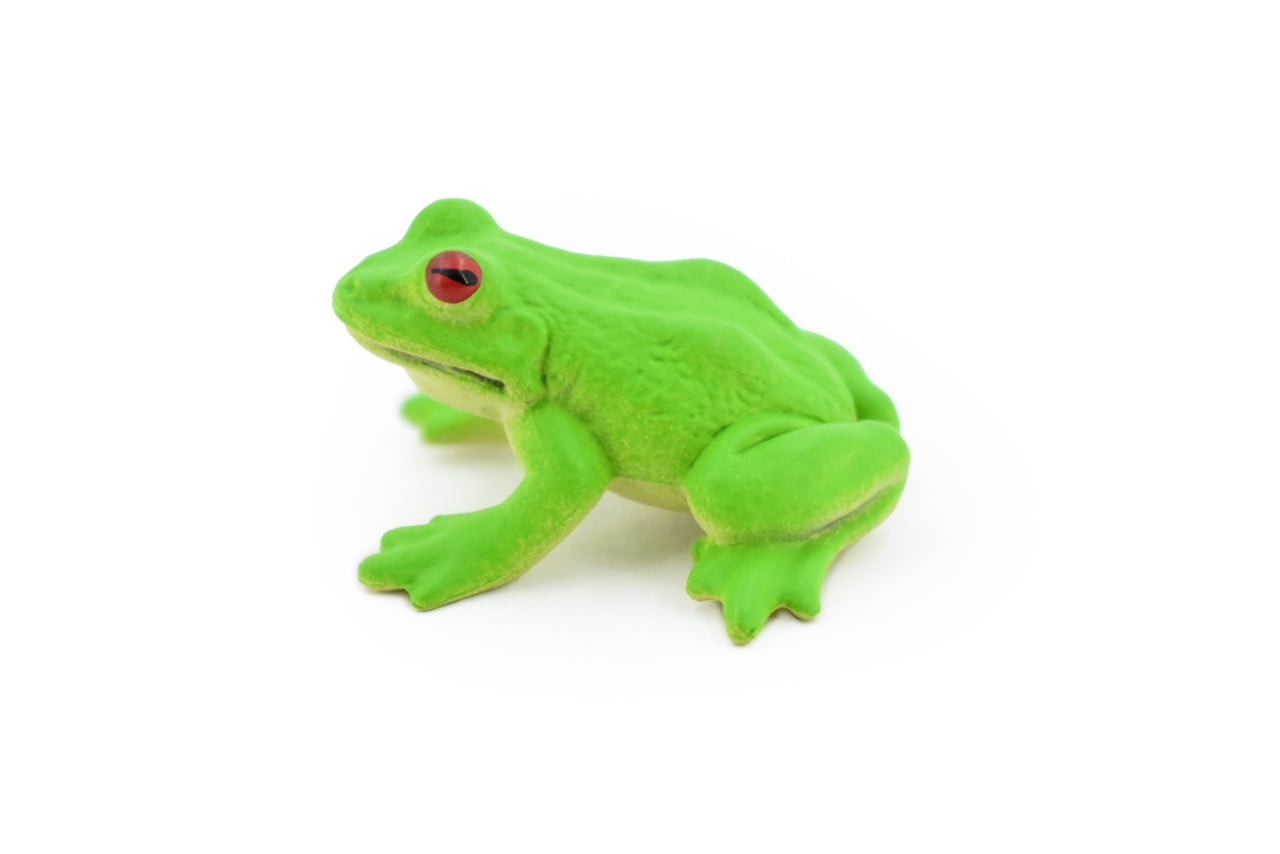 Frog, Green Tree Frog Realistic Rainforest Figure Model Replica Kids ...