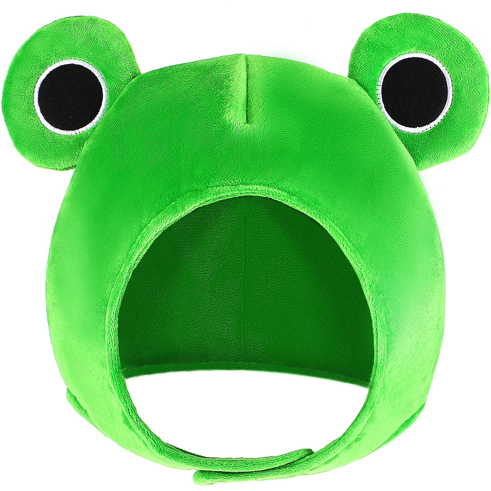 Frog Hat Plush Scarf Cap Earflap Ear Protective Full Headgear Novelty ...