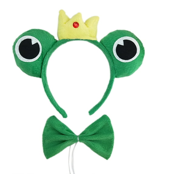 Frog Headband Cartoon Frog Furry Hair Hoop Bowtie for Stage ...