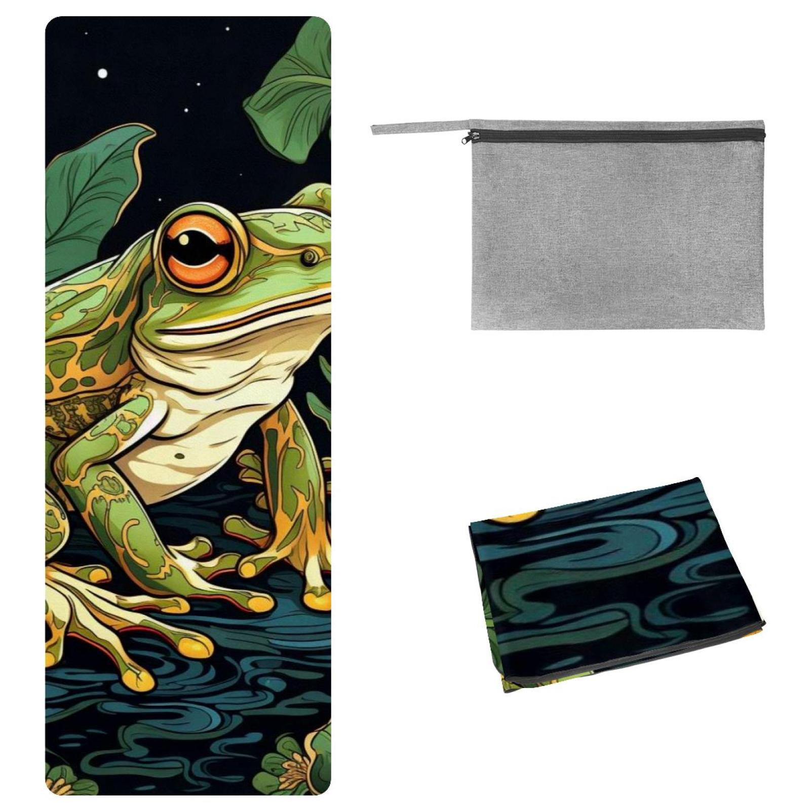 Frog Hot Yoga Mat Towel with Storage Bag, 72.8"x26.8", Suitable for ...
