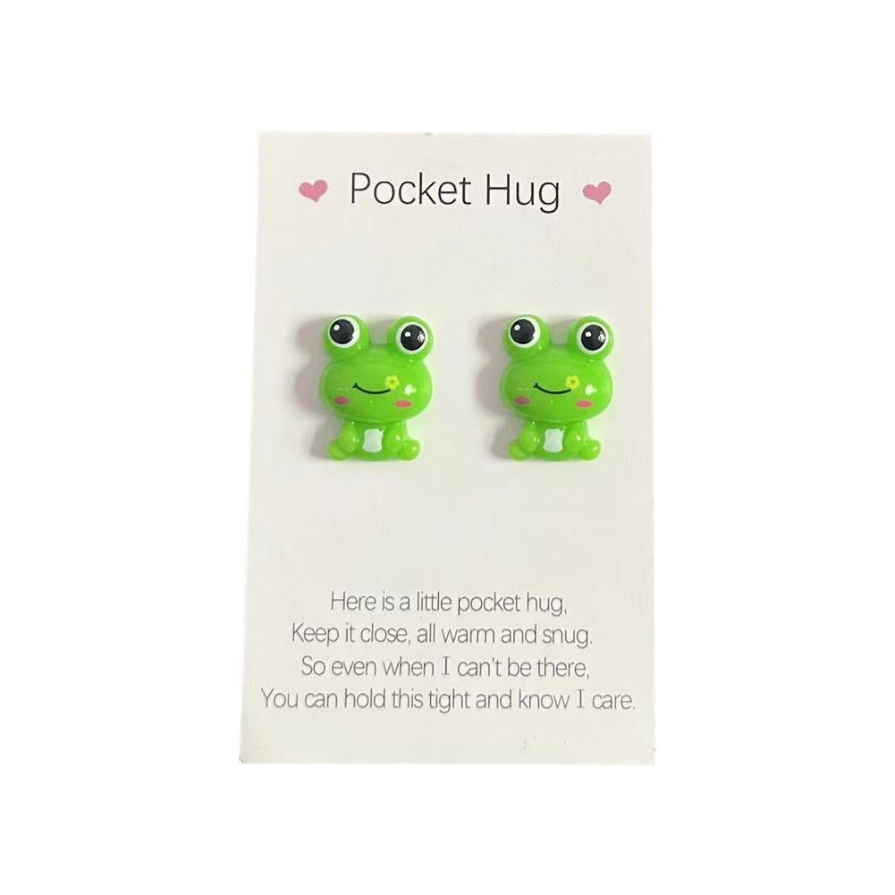 Frog Hugs Greeting Card - Express Your Love with a Cute Resin Frog ...