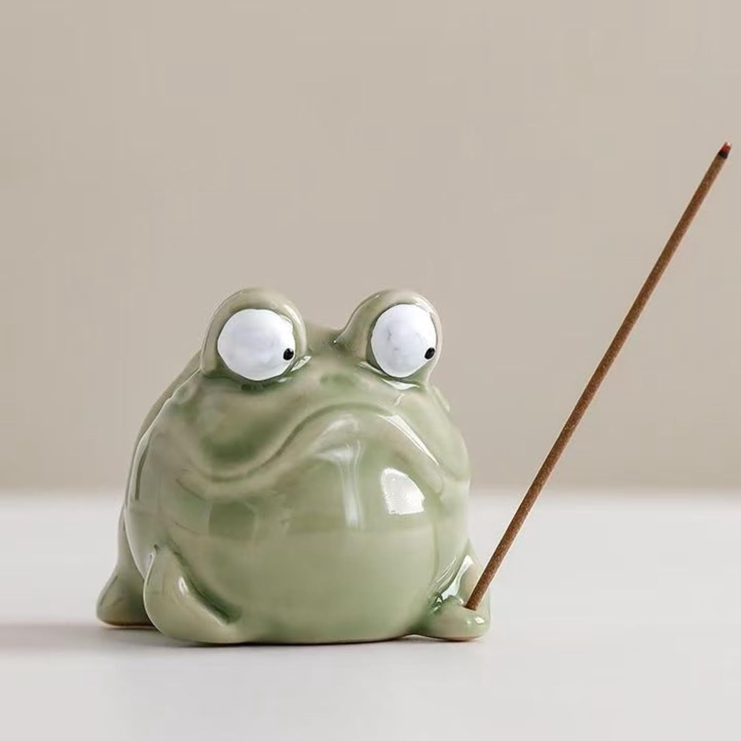 Frog Incense Holder for Sticks, Ceramic Incense Burner Holder, Ornament ...