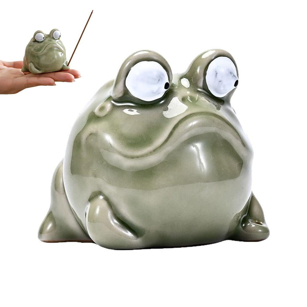 Frog Incense Holder for Sticks, Ceramic Incense Burner Holder, Ornament ...