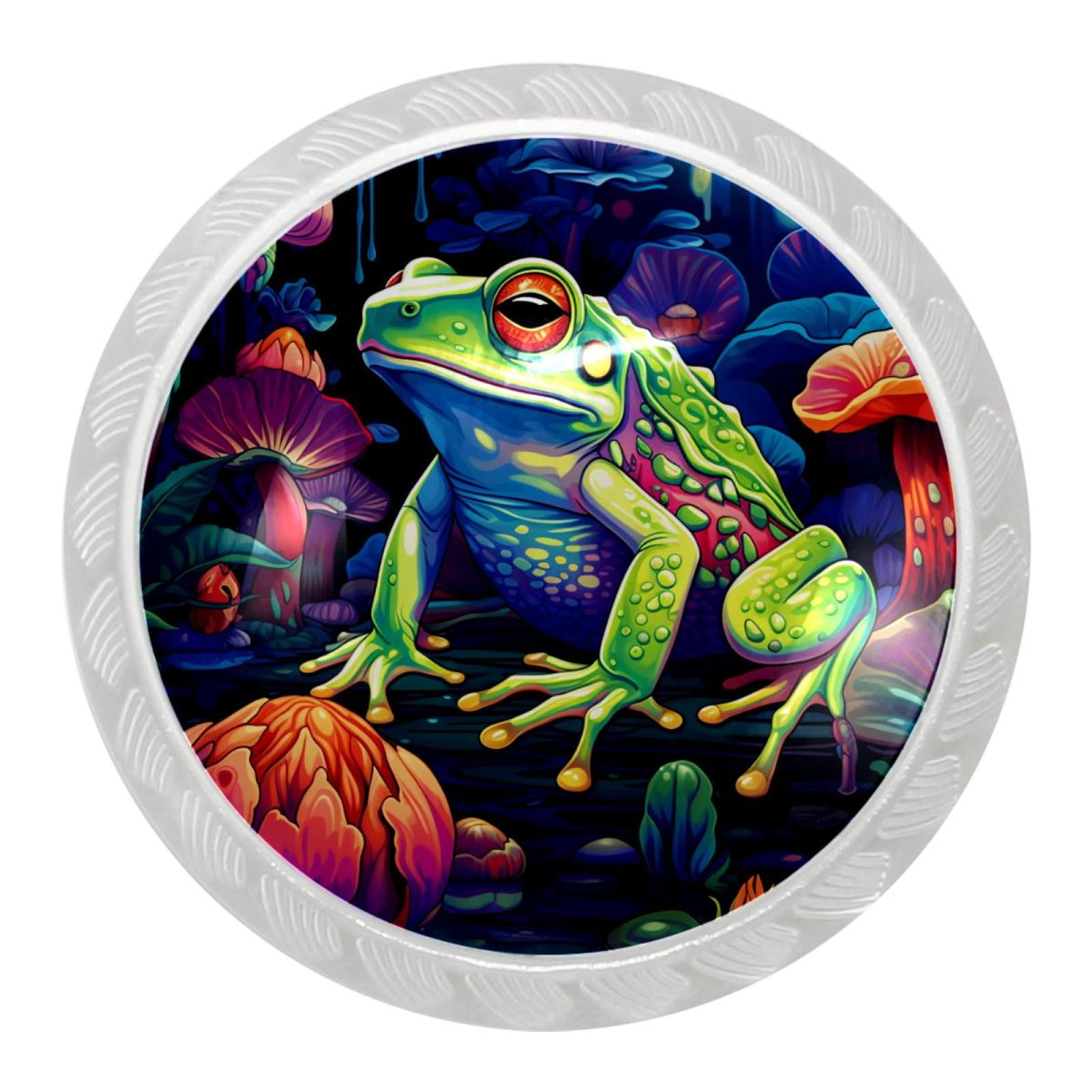 Frog Insect Pattern 4 PCS Cabinet Knob Drawer Knob Cabinet Hardware ...