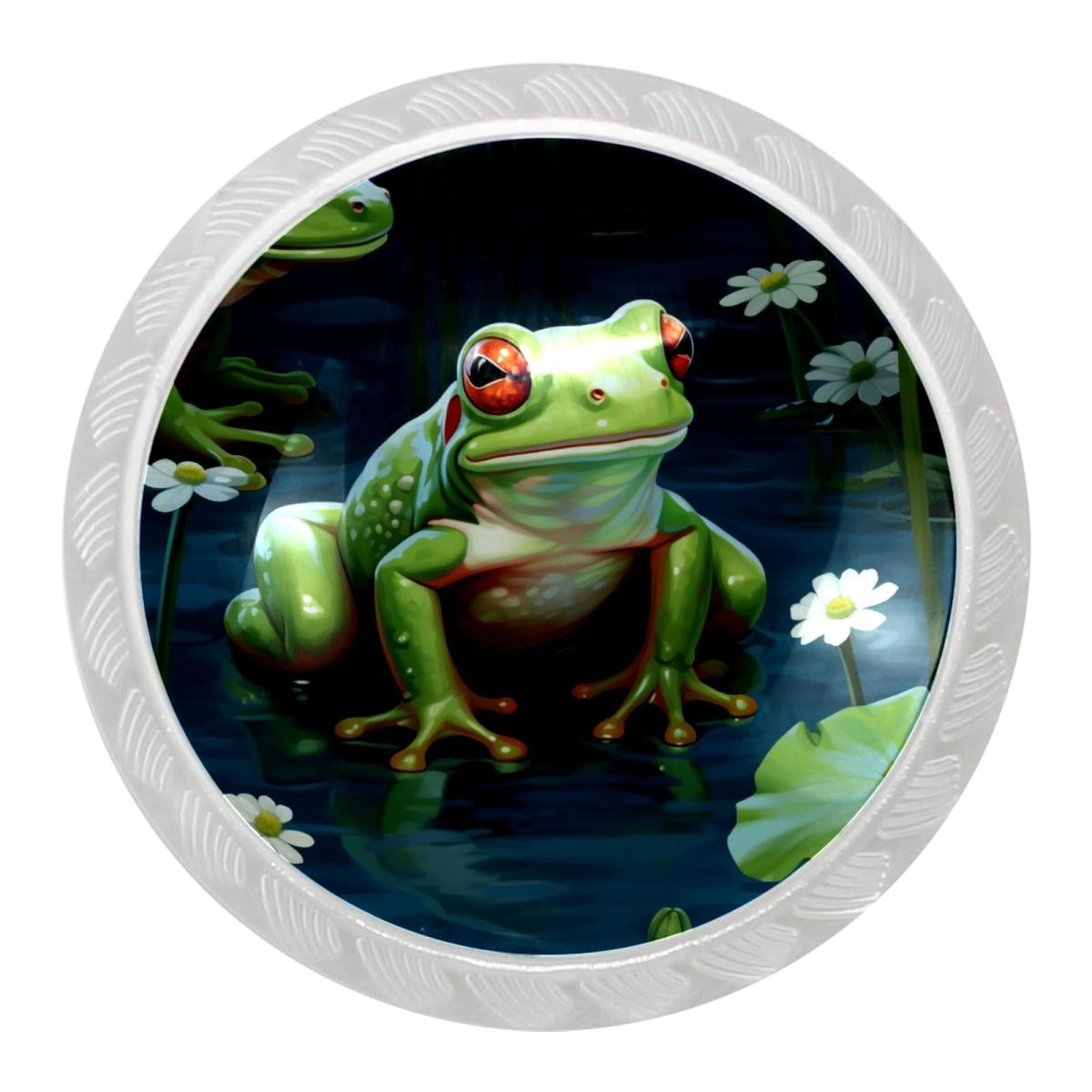 Frog Insect Pattern 4 PCS Cabinet Knob Drawer Knob Cabinet Hardware ...