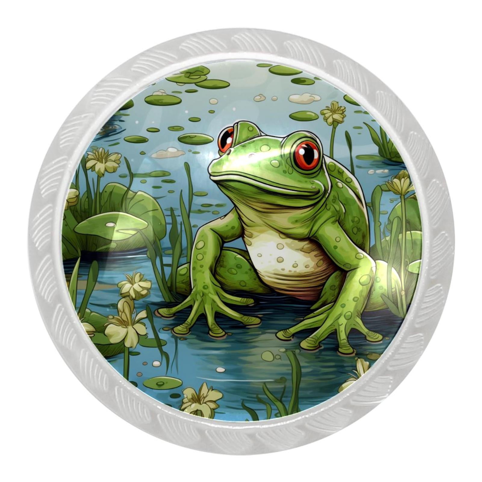 Frog Insect Pattern 4 PCS Cabinet Knob Drawer Knob Cabinet Hardware ...