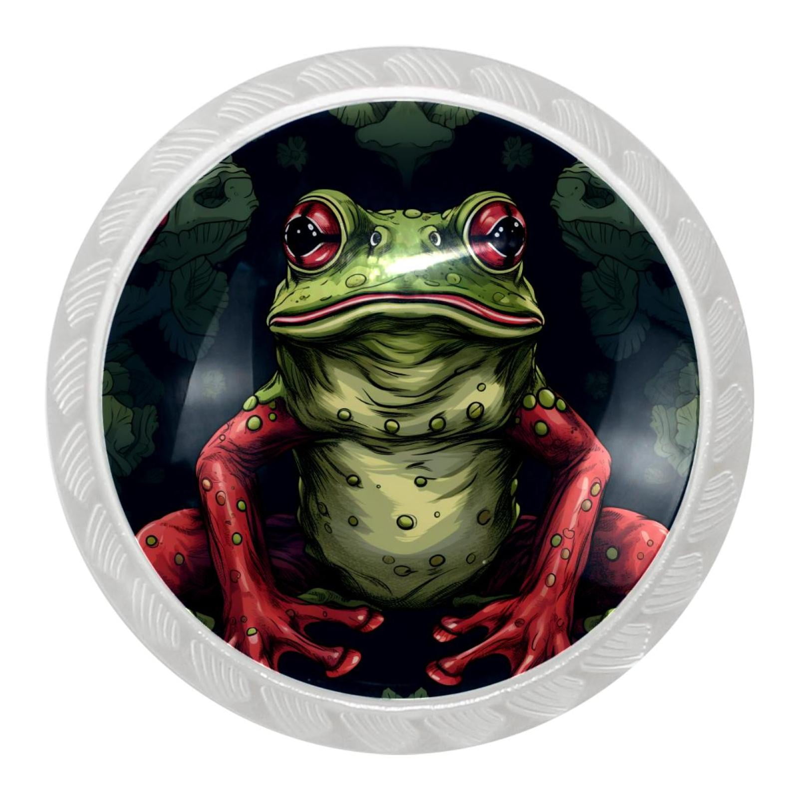 Frog Insect Pattern 4 PCS Cabinet Knob Drawer Knob Cabinet Hardware ...