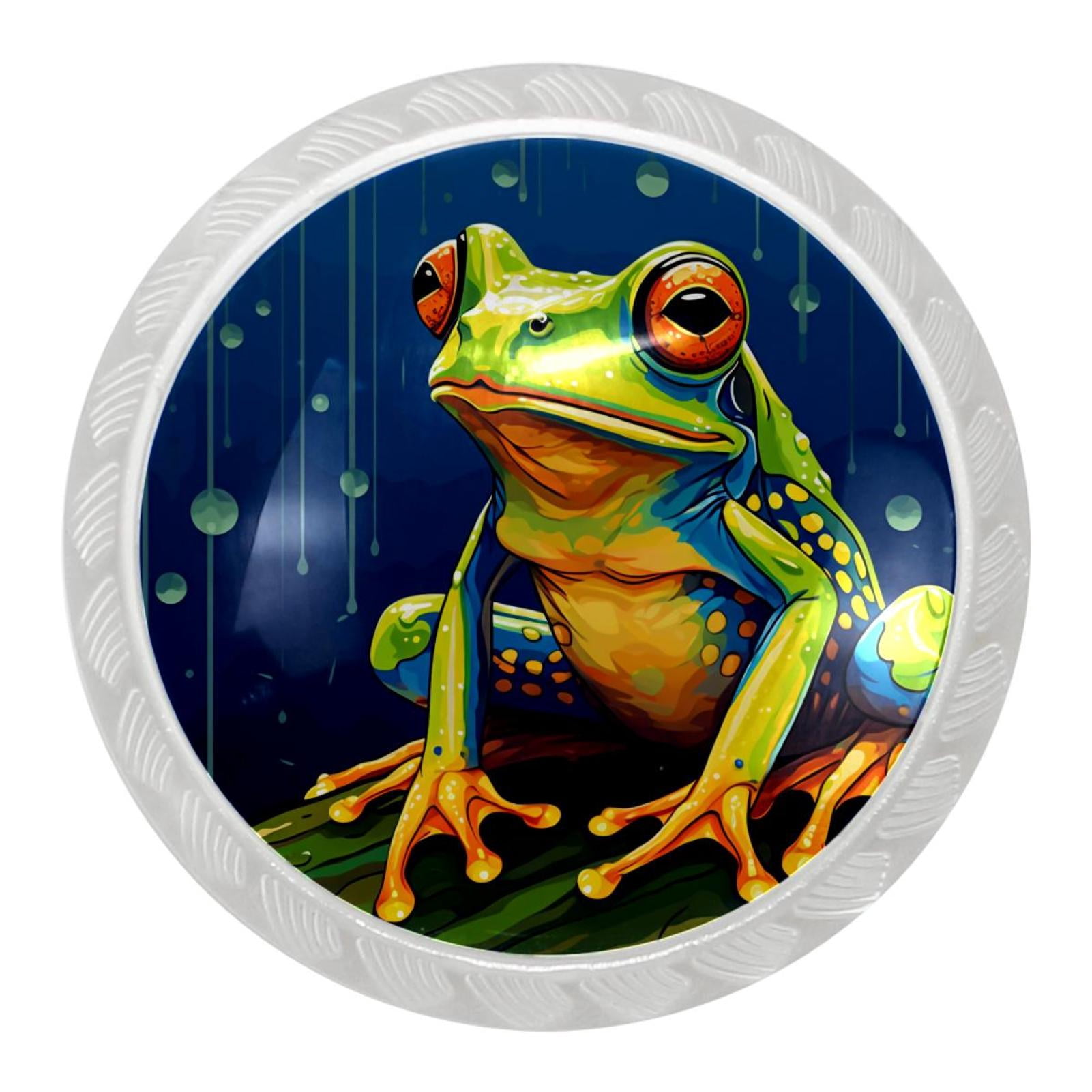 Frog Insect Pattern 4 PCS Cabinet Knob Drawer Knob Cabinet Hardware ...