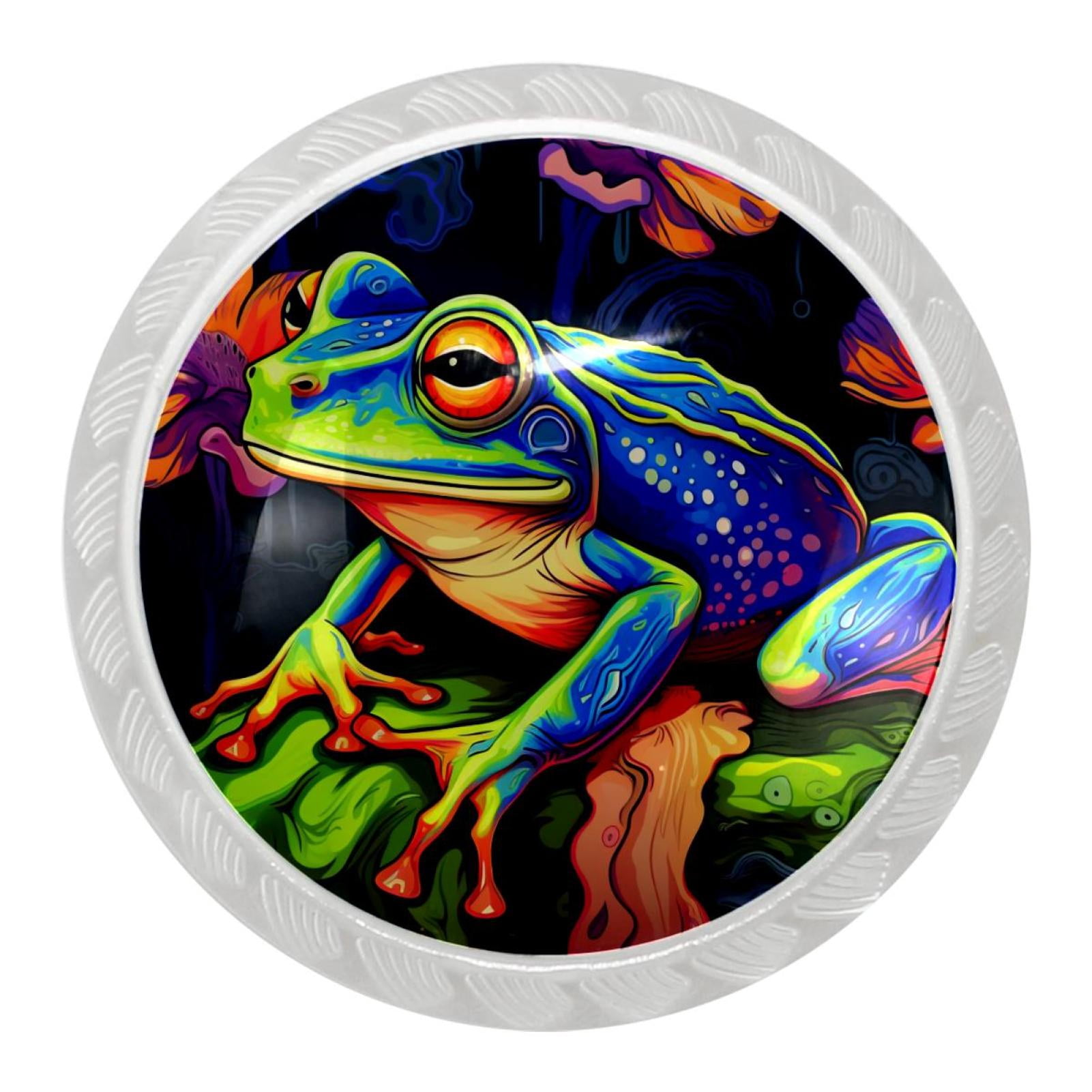 Frog Insect Pattern 4 PCS Cabinet Knob Drawer Knob Cabinet Hardware ...