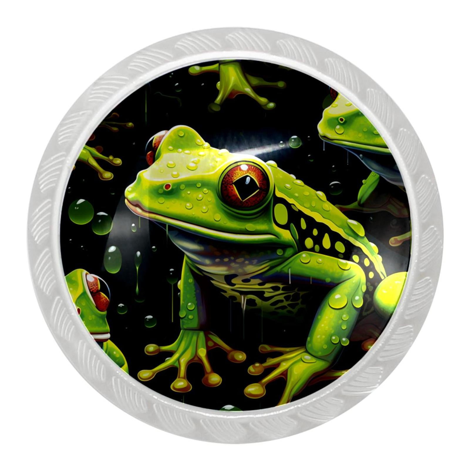 Frog Insect Pattern 4 PCS Cabinet Knob Drawer Knob Cabinet Hardware ...