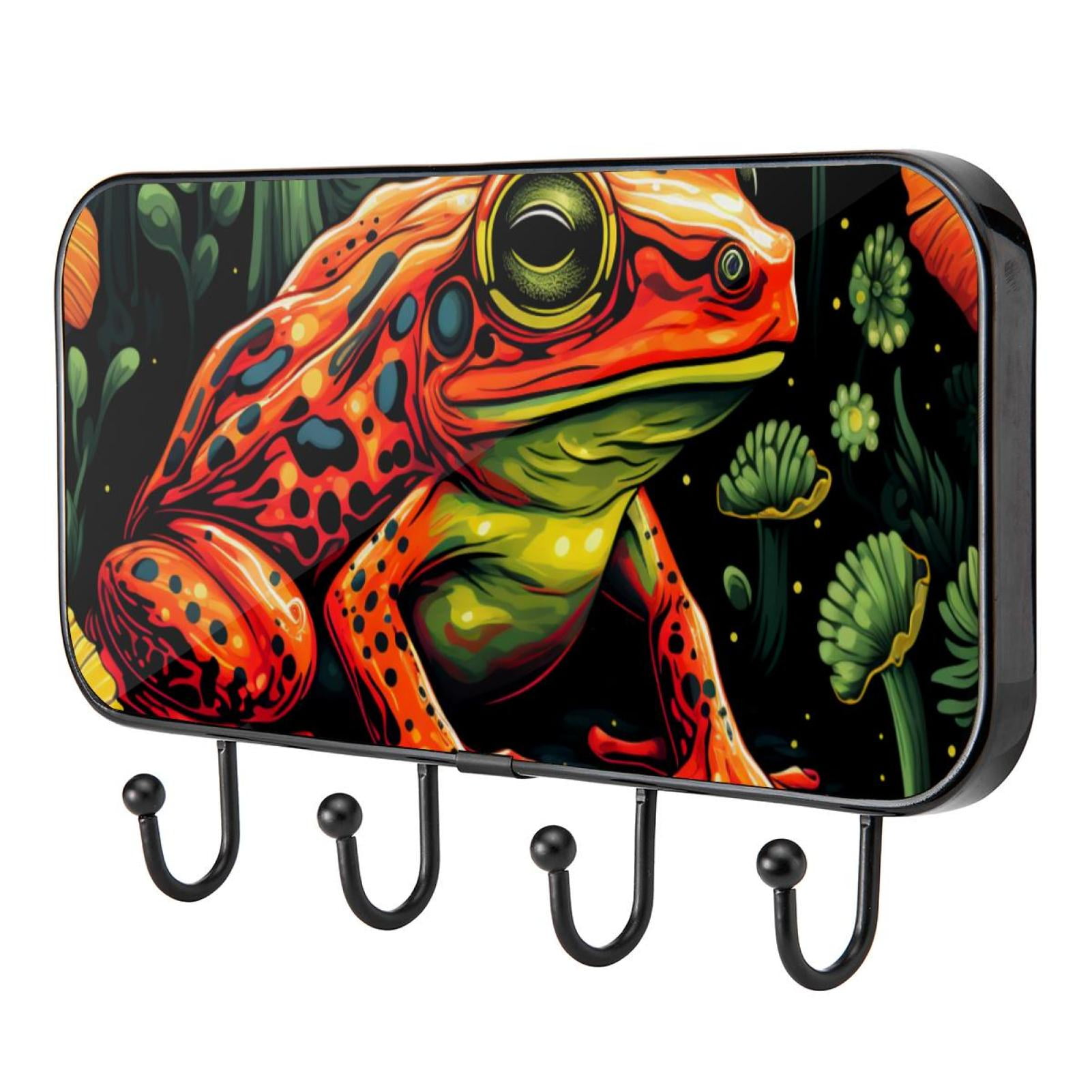 Frog Insect Self Adhesive Towel Coat Wood Iron Hooks for Home Keys Door ...