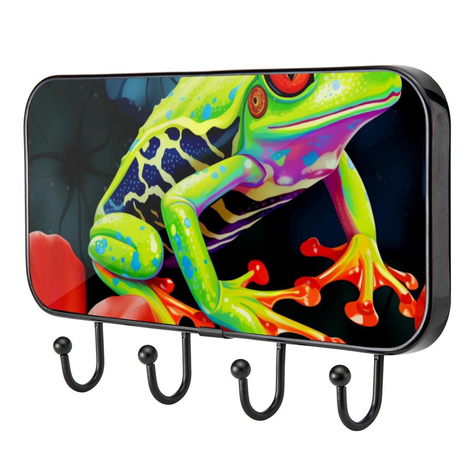 Frog Insect Self Adhesive Towel Coat Wood Iron Hooks for Home Keys Door ...