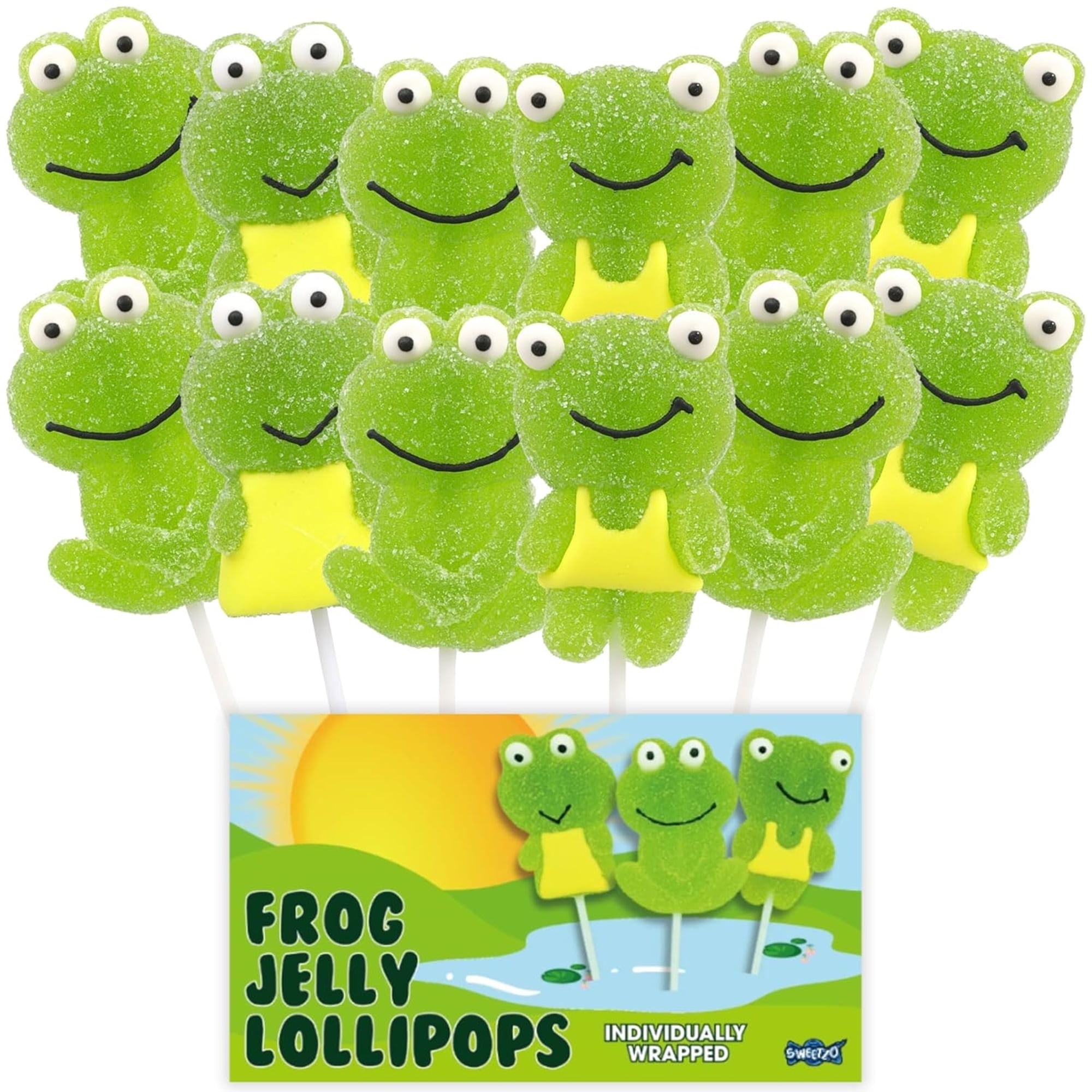 Frog Jelly Lollipops, Summer Candy, 12 Count, 15 Ounce Box - Walmart.com