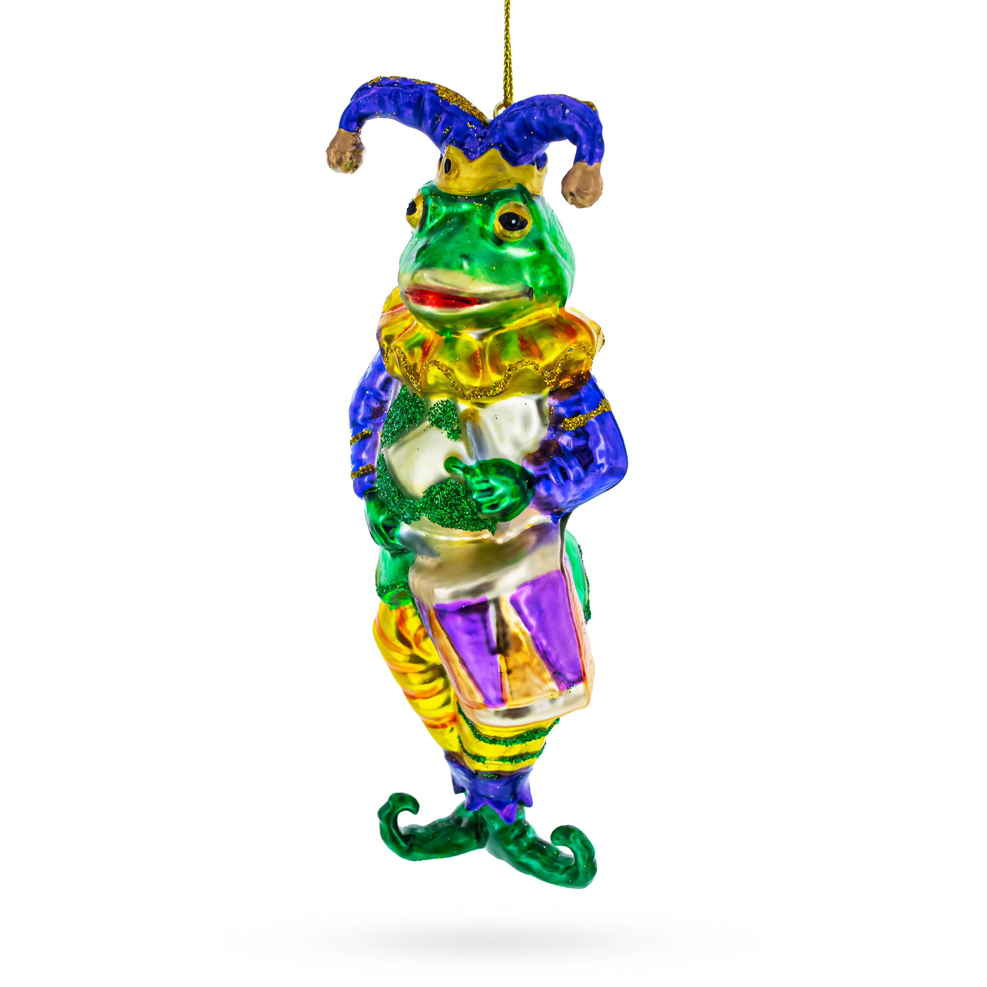 Frog Jester Blown Glass Christmas Ornament - Walmart.com