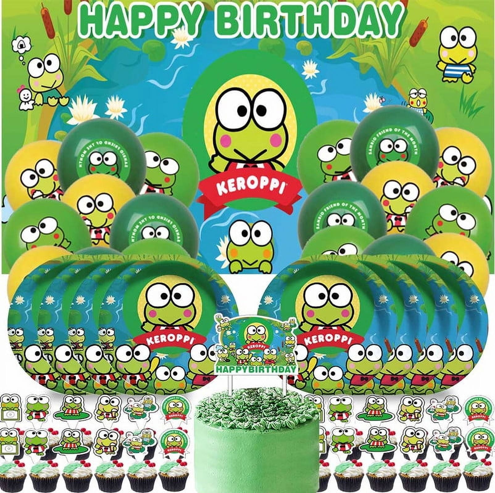 Frog Keroppi Party Supplies Plates Decorations Birthday Cake Topper ...